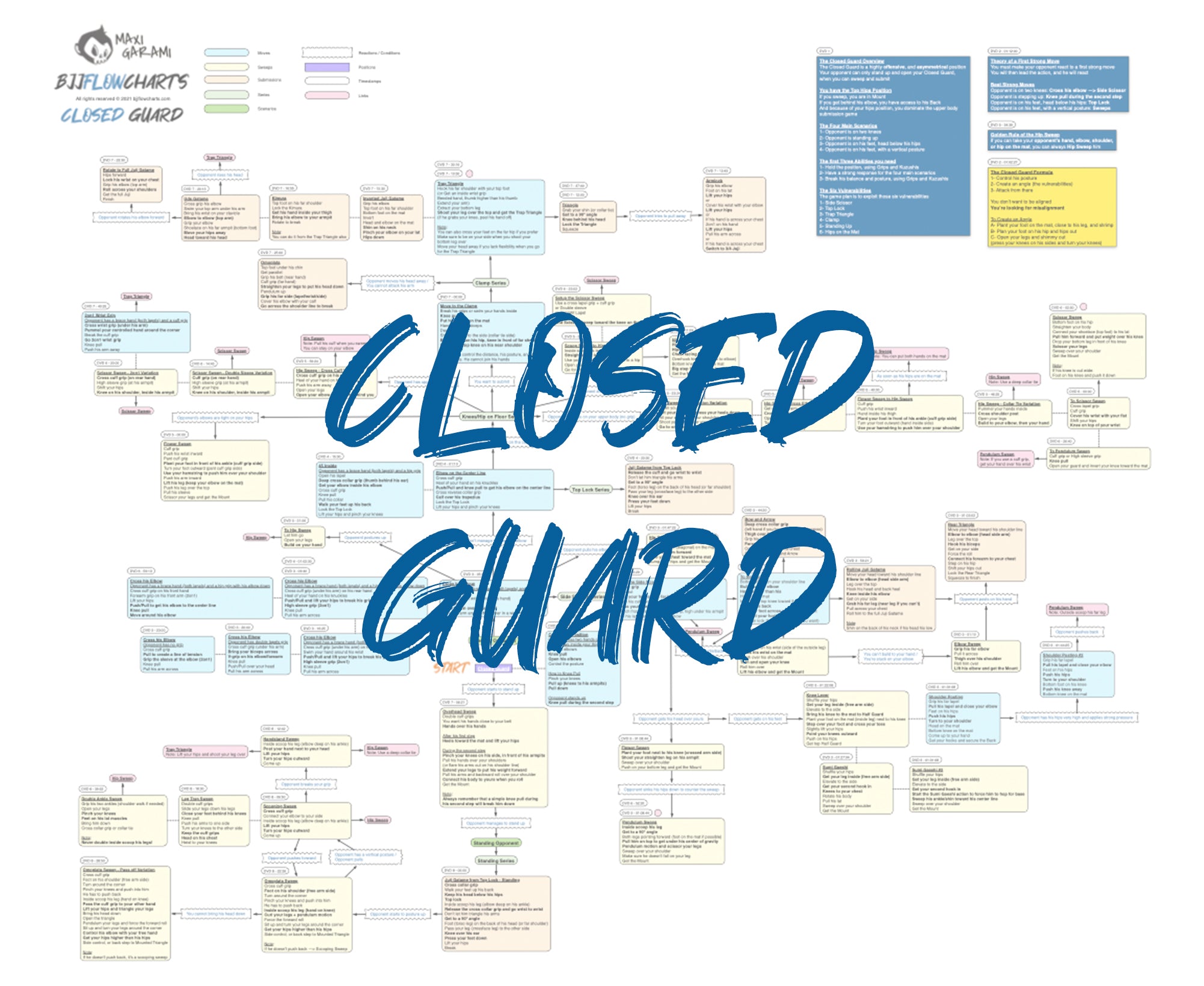 FlowChart - Closed Guard - Go Further Faster by John Danaher ...